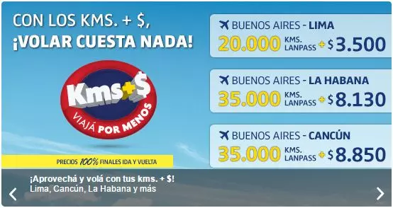 Promo Lanpass Kms+$ Internacional a Lima, La Habana y Cancún (no todo ...