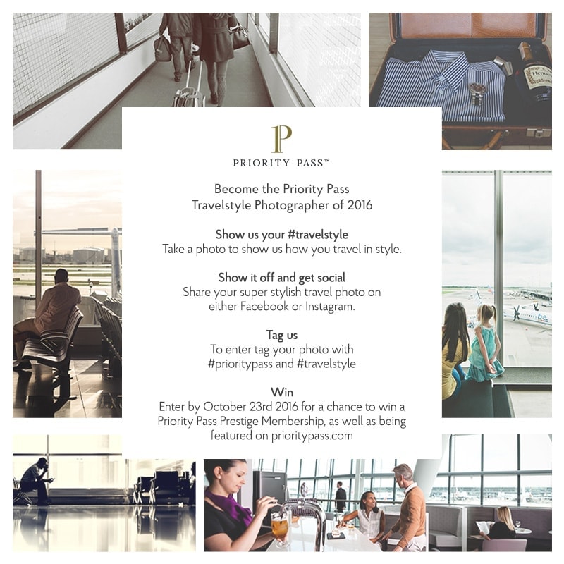 Ganate una membresía Priority Pass mostrando tu "viaje con estilo ...