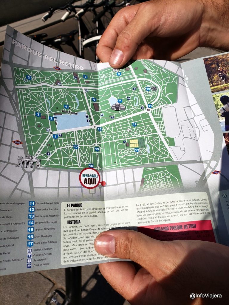 Pedaleando por el Parque del Retiro en Madrid, España - Info Viajera
