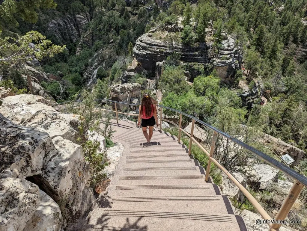 Walnut Canyon National Monument en Flagstaff, Arizona (USA)