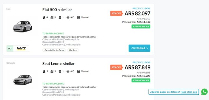 BookingCars simplifica el pago de alquileres de autos en dólares - Info ...