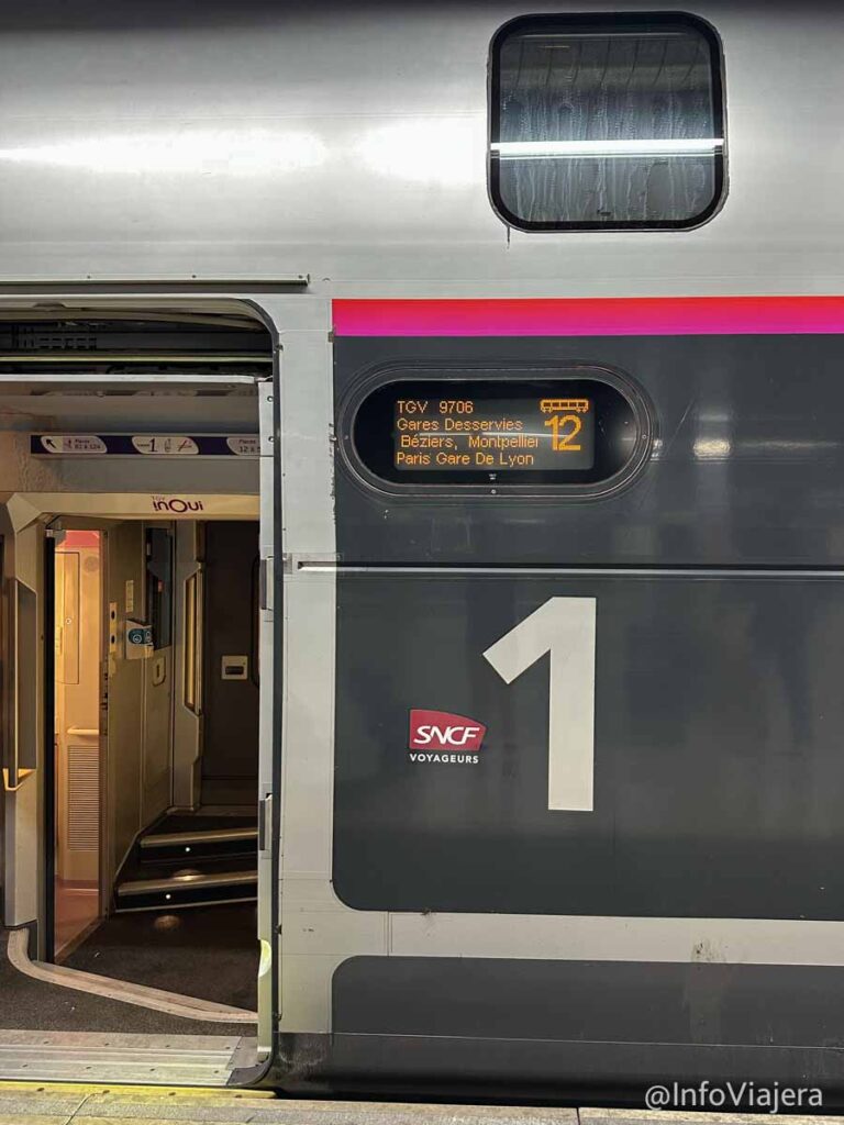 TGV INOUI, tren de alta velocidad entre Barcelona y París, Béziers y ...