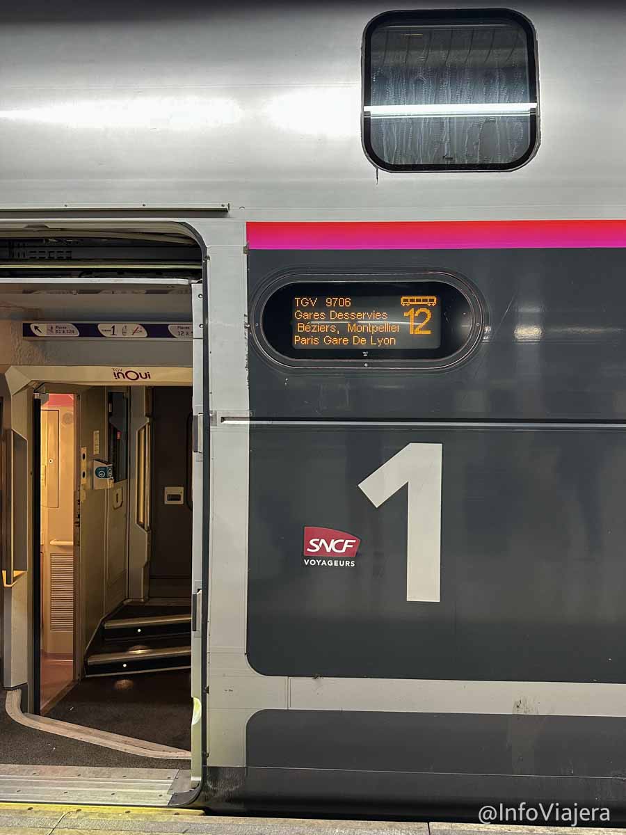 TGV INOUI, tren de alta velocidad entre Barcelona y París, Béziers y ...