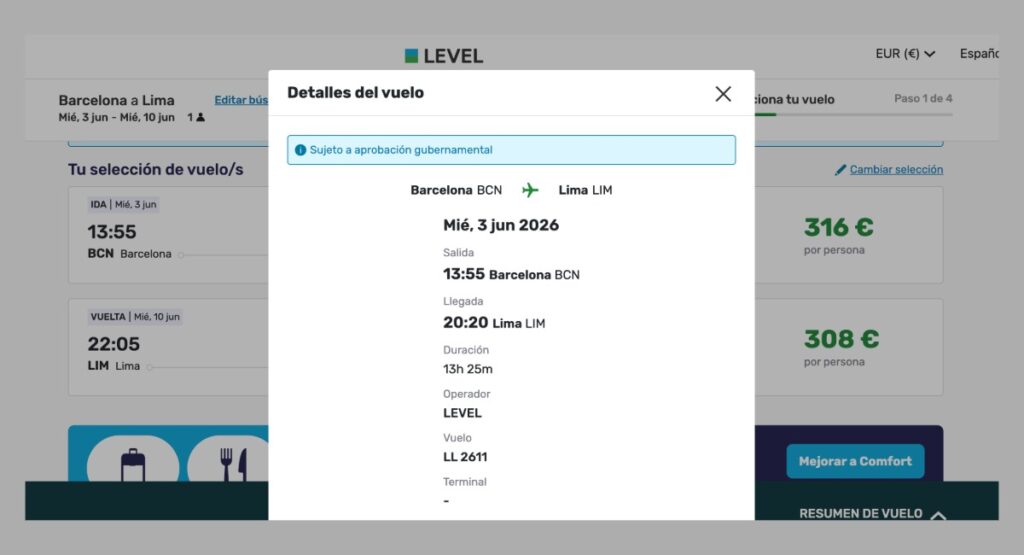 Nueva ruta de LEVEL a Perú: vuelo directo Lima - Barcelona - Info Viajera